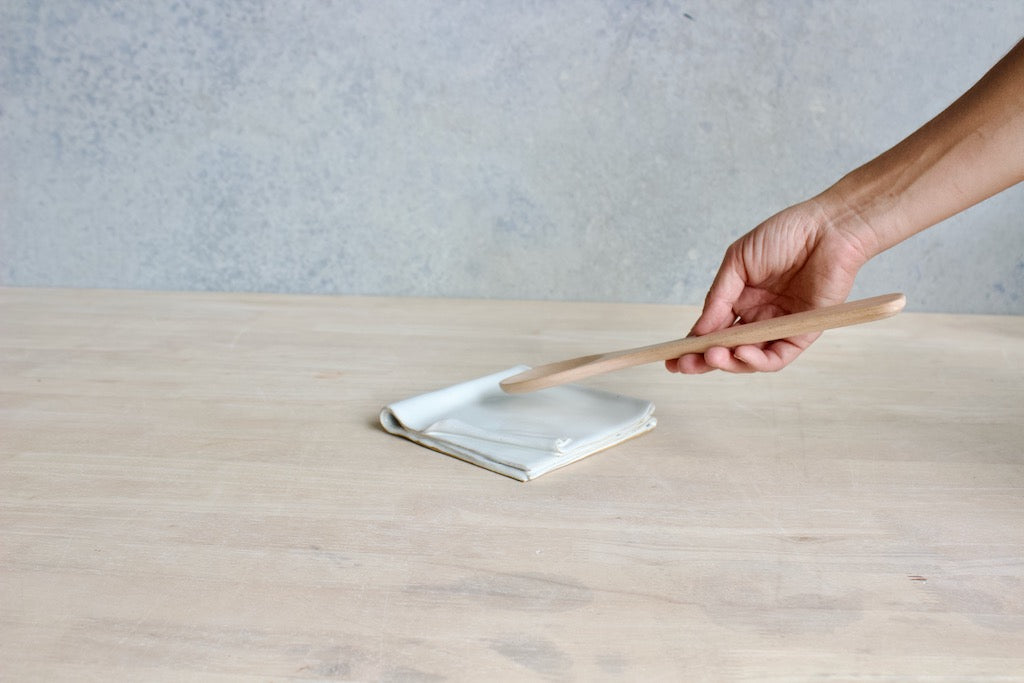 Fabric Spoon Rest - Handcrafted Ceramic Kitchen Art - Sogo Ceramics